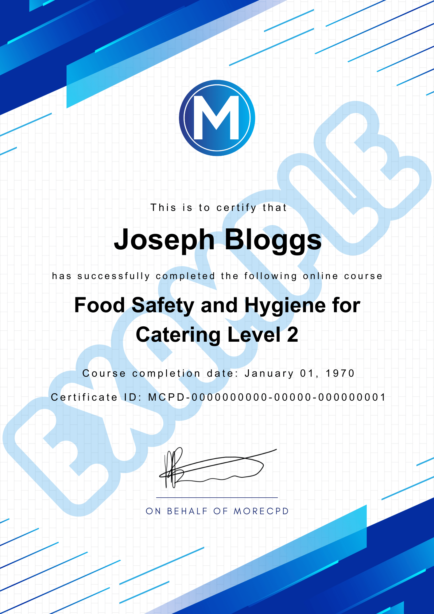 Food Safety And Hygiene Level 2 | MoreCPD