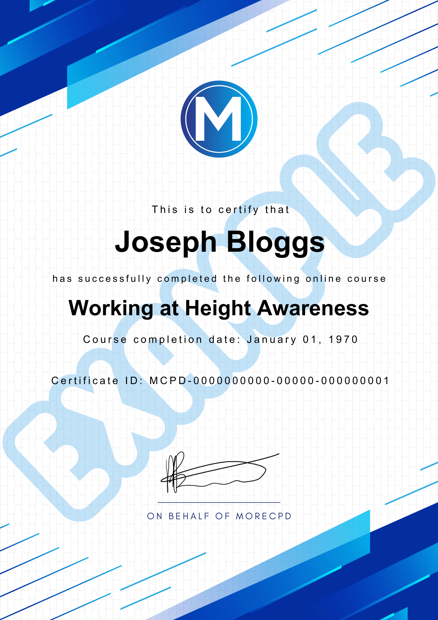 Working At Height Awareness | MoreCPD